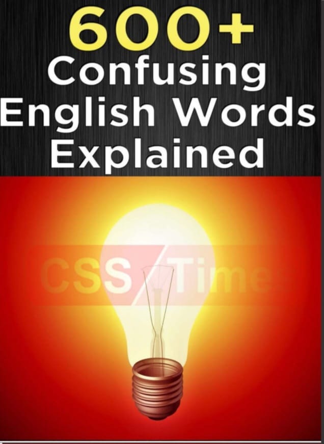 600+ Confusing English Words Explained – GMworld